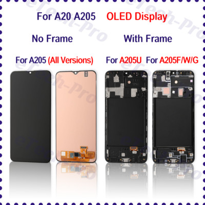 For Samsung Galaxy A20 A205U A205F A205W Y G OLED Display Touch Screen ...