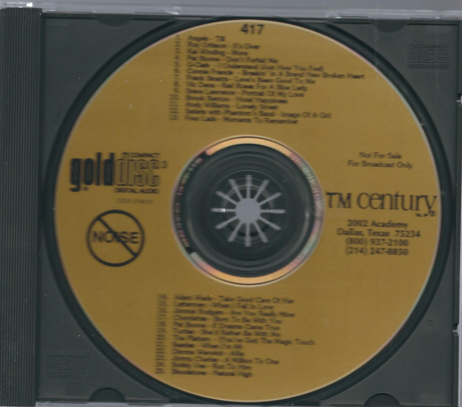 CD: TM Century Gold 417 - Various Artists & Selections. NEW. Mint ...