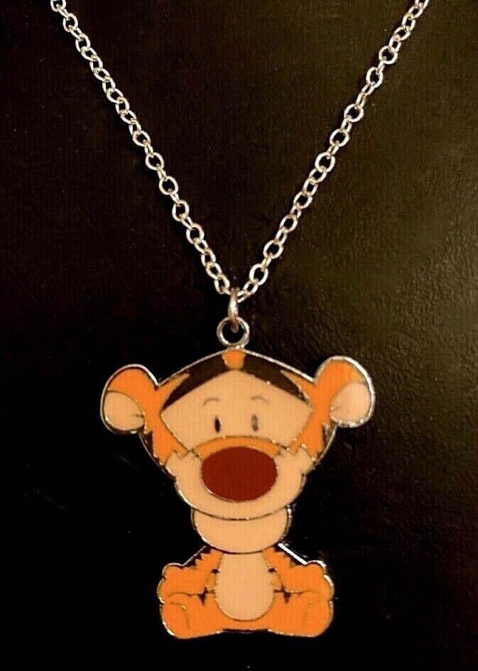 Disney 18" .925 Sterling Siver Necklace w/ Winnie the Pooh " Tigger ...