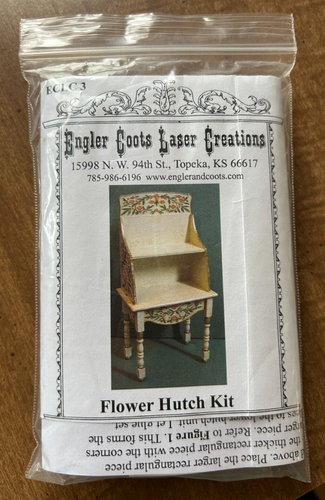 LISA ENGLER MINIATURE DOLLHOUSE FLOWER HUTCH KIT- LISA'S LITTLE THINGS ...