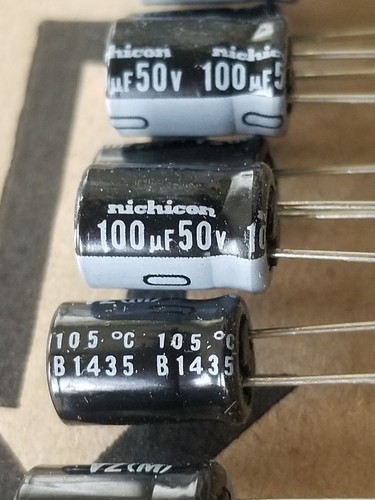 (15) Nichicon HiFi Audio 100UF 50V Electrolytic Capacitor 105℃ Made in ...