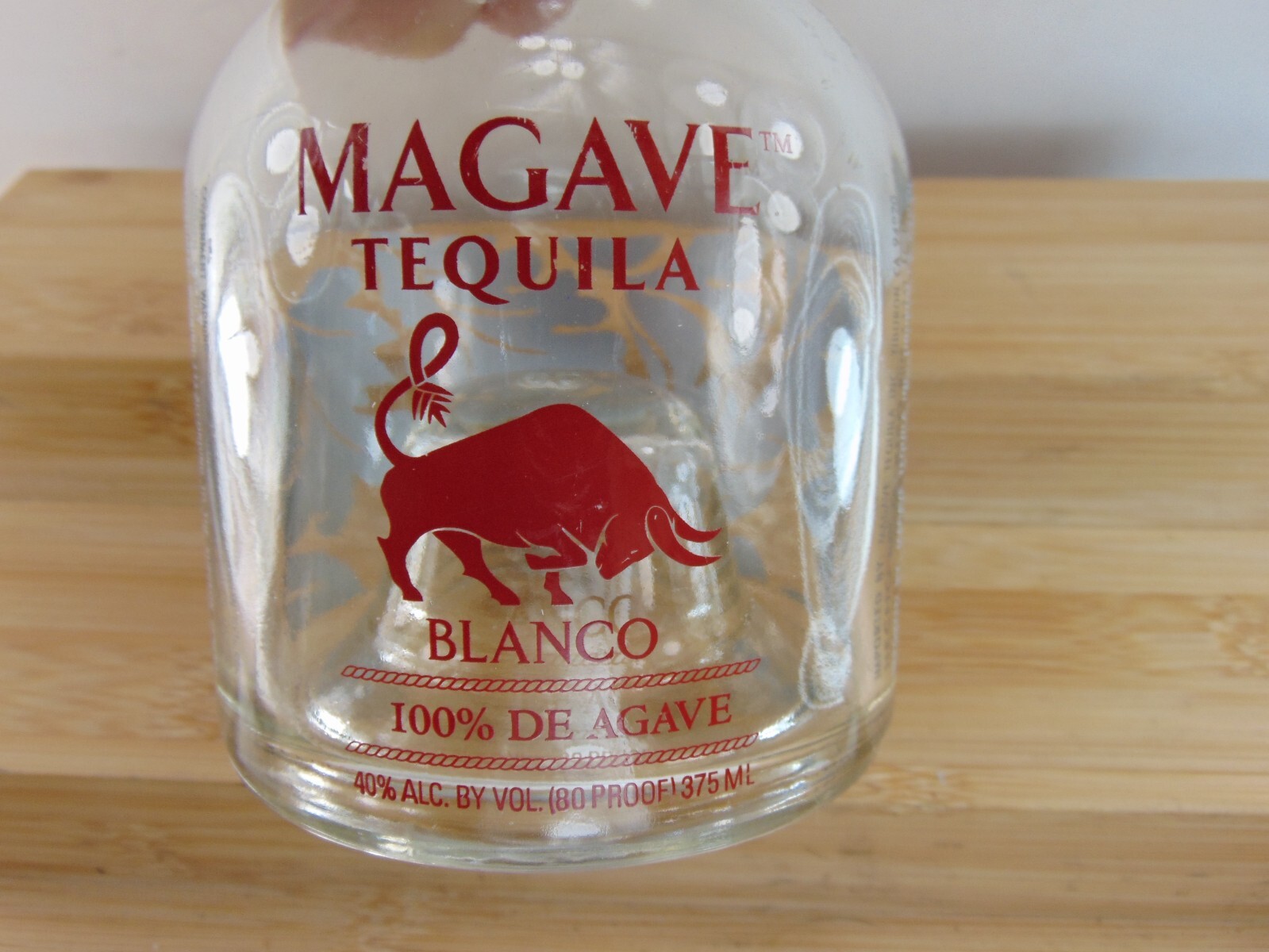 Magave tequila Empty Bottle 375ml 7" Tall WITH LID MINT CONDITION | eBay