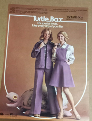 1975 print ad page - Turtle Bax Jeans every day fashion cute girls ...