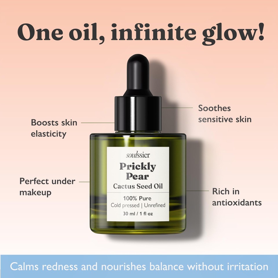 Prickly Pear Seed Oil, 100 Pure, Extra Virgin, Cold Pressed, Cactus Oil ...