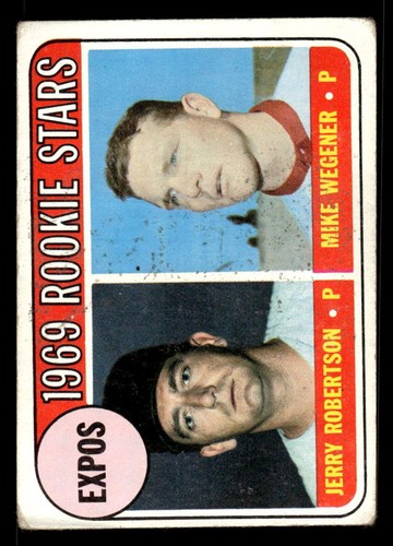 1969 TOPPS JERRY ROBERTSON 284 GOOD MIKE WEGENER RC BASEBALL MONTREAL ...