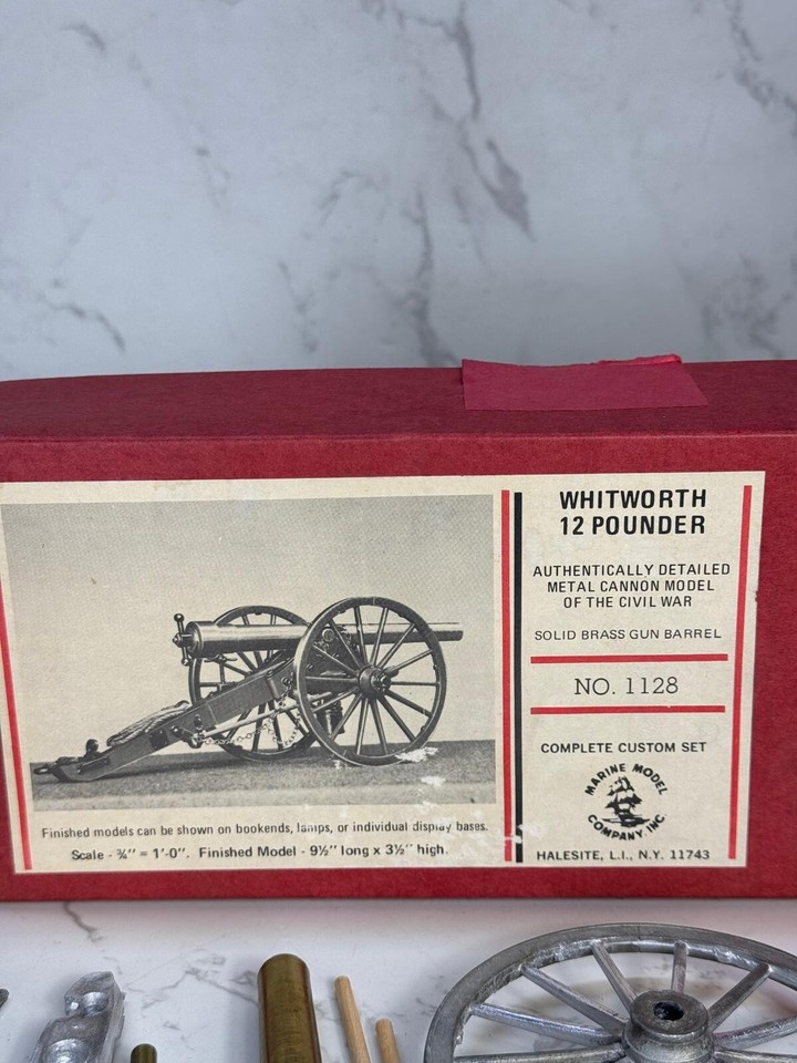 Whitworth Civil War 12 Pounder Model Cannon Kit. Marine Model Company ...