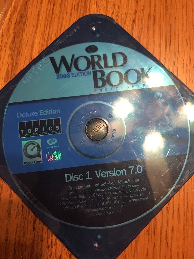 World Book 2003 Edition Encyclopedia Disc 1 Version 7.0 Ships N 24h | eBay