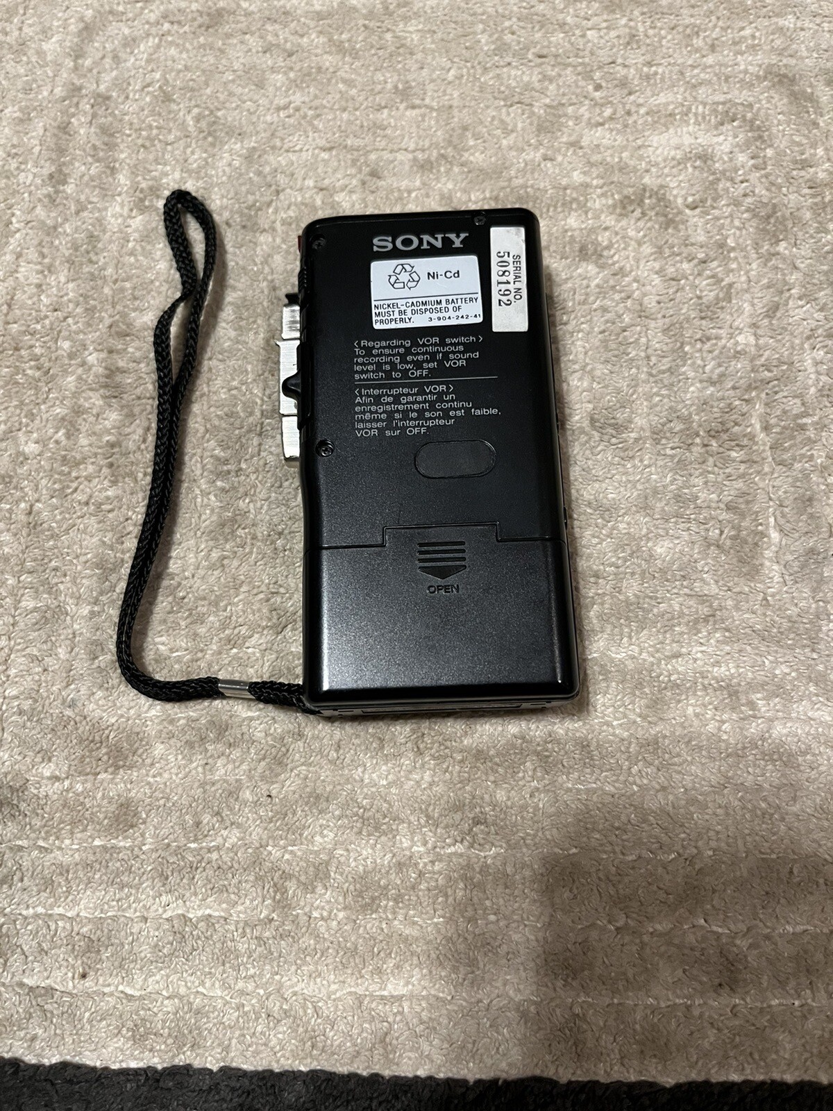 Sony Microcassette Voice Recorder M-677V Black with Tape Parts Only | eBay