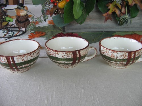 Blue Ridge Southern Potteries Rustic Plaid Cups-set of 3-1930s-1950s | eBay