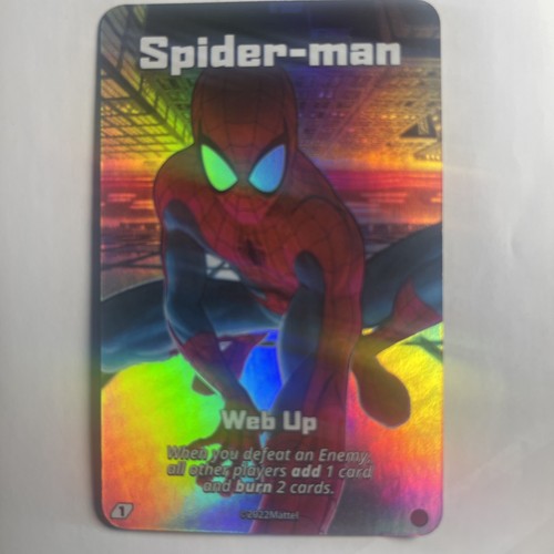 UNO Ultimate Game Marvel Spider-Man Hero Character Chase Card FOIL Rare ...
