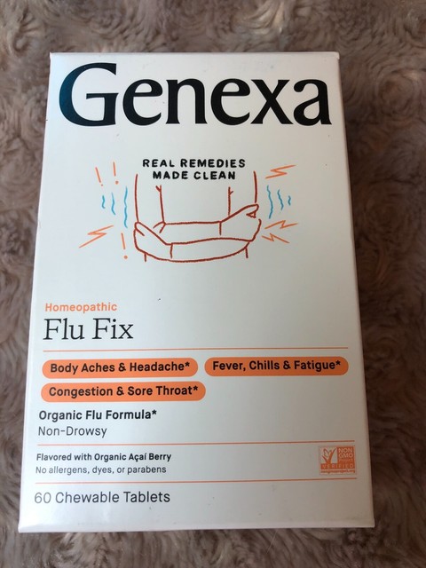Genexa Organic Medicine Flu Fix 60 Chewable Tablets A7 for sale online ...