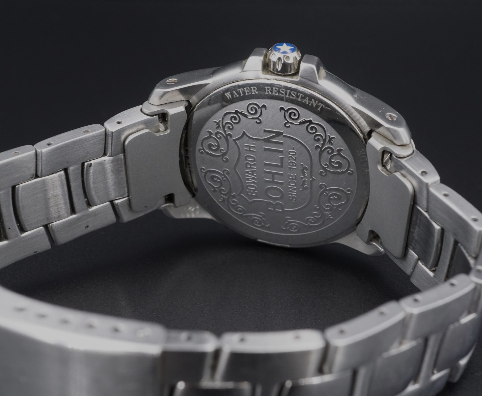 Edward Bohlin Watch Spirit of the West Stainless Steel 7.25" 38mm ...