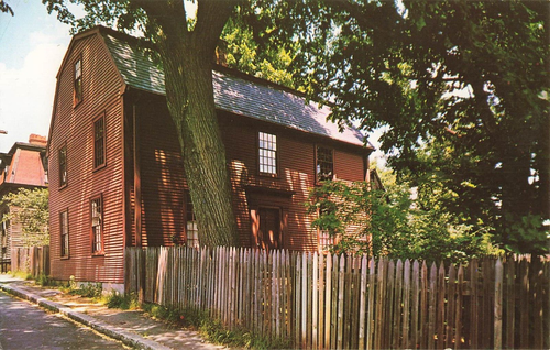 Postcard Salem, Massachusetts: Nathaniel Hawthorne House, Seven Gables ...