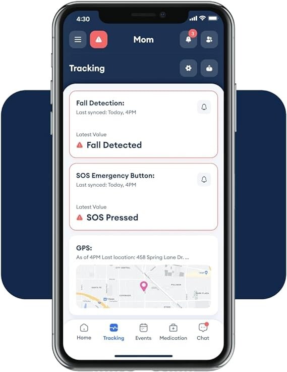 Safety+ 4G Watch Style Wrist Medical Alert System Fall Detection Wearable Button | eBay