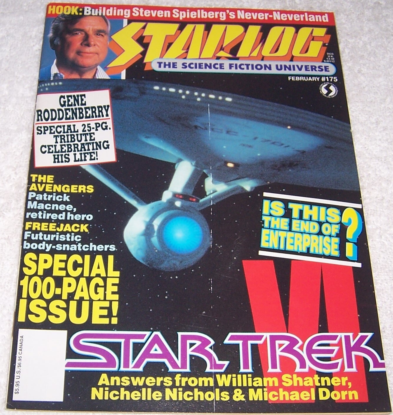 Starlog Magazine No. 175 February 1992 Star Trek VI | eBay