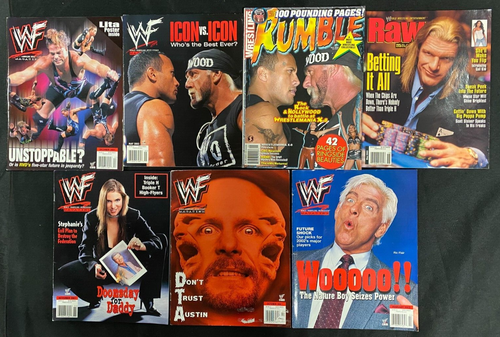2001-03 World Wrestling Federation WWF Magazine lot (7) Magazines! (NH ...