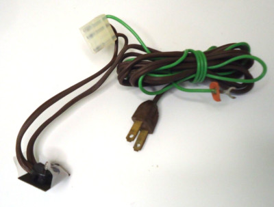 Garrard Model 62 Turntable Power Cord With Plug and Ground Wire Harness ...