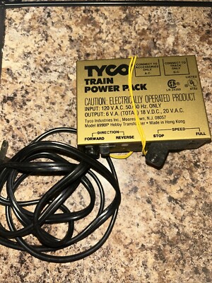 TYCO TRAIN POWER PACK/TRANSFORMER MODEL NO 899BP IN:120V AC 50/60Hz OUT ...