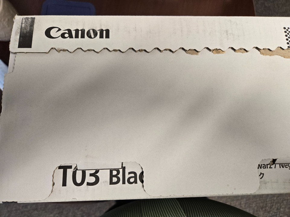 Genuine Canon T03 Black Toner Cartridge. NEW. Partially sealed Box ...