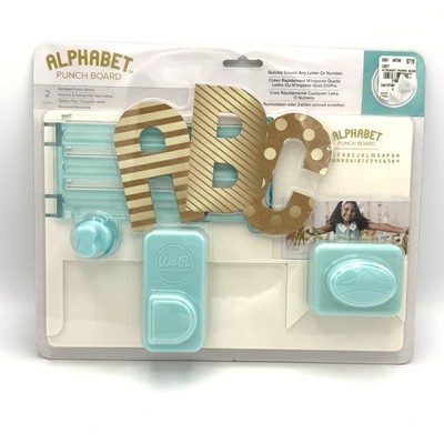 NEW Alphabet Punch Board We R Memory Keepers Makes 3x5 Letters Numbers ...