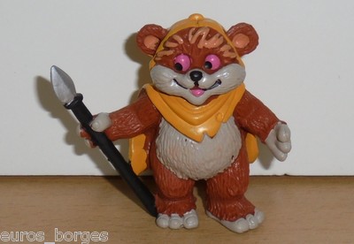 VARIANT Star Wars EWOKS & DROIDS WICKET PVC cartoon figure Comics Spain ...