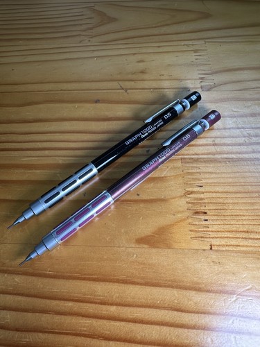 Pentel Graph 1000 Limited Edition Mechanical pencil set of 2 Pearl ...