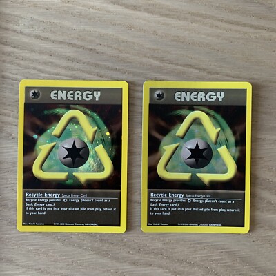 Pokemon Energy Card Recycle Energy SET NM | eBay Australia