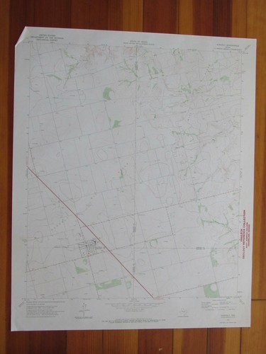Ackerly Texas 1973 Original Vintage USGS Topo Map | eBay