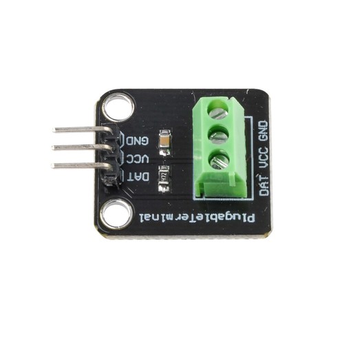 2PCS DS18B20 Temperature Sensor Probe Waterproof Plugable Terminal ...