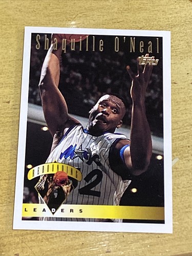Vtg 1995-96 Topps #13 SHAQUILLE Shaq O’NEAL Magic LAL Heat LSU C NBA ...