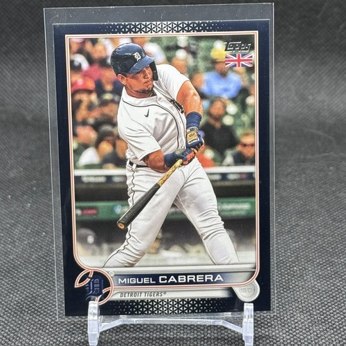 2022 Topps UK Edition - Black #195 Miguel Cabrera, Miguel Cabrera /125 ...