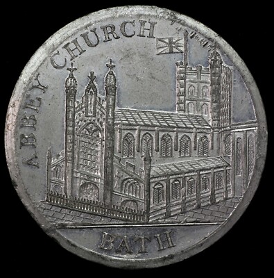 1790's Great Britain Somersetshire Bath Abbey Church Conder Token Penny ...