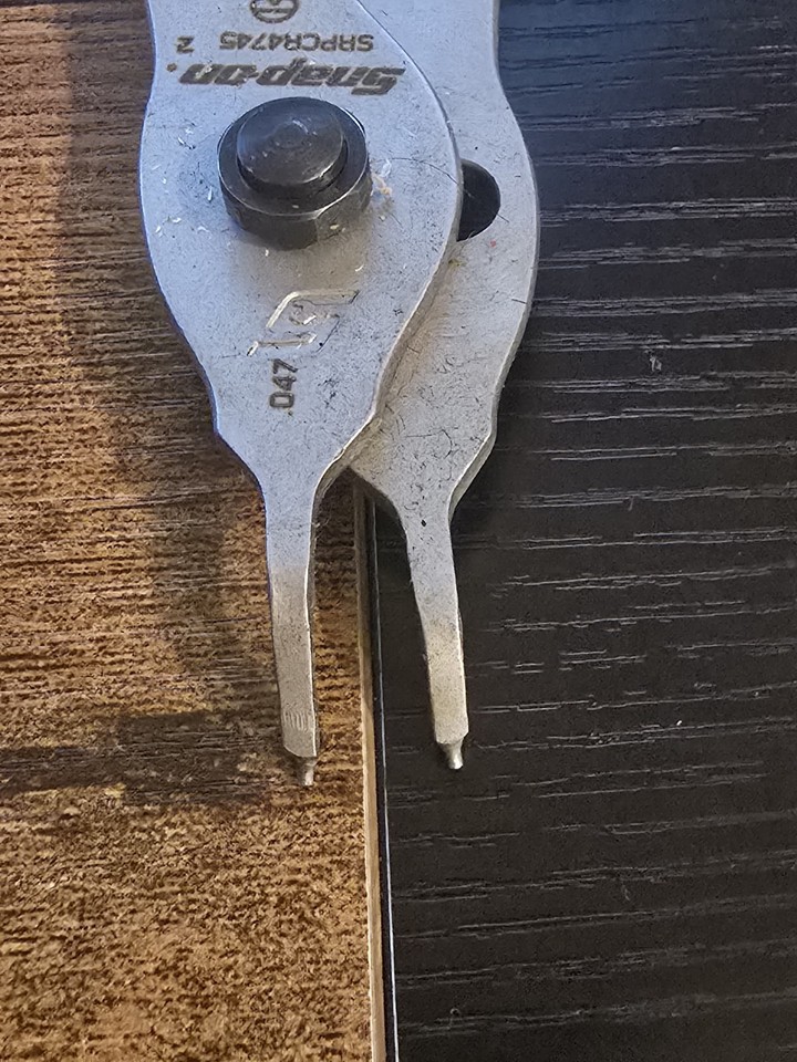 Snap-on ™ Tools USA NEW POWER BLUE 45° Tip .047 Snap Ring Pliers ...