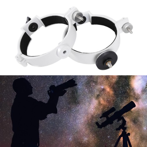 2x Telescope Tube Rings Portable Easy to Install Spare Parts Metal for ...