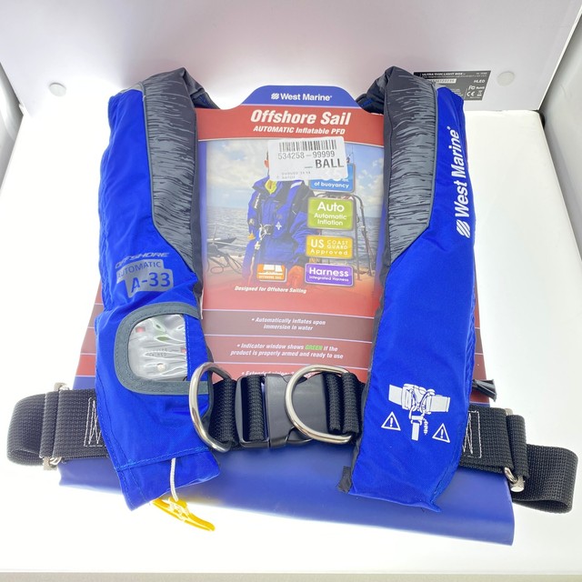 West Marine 18440032 Offshore Automatic Inflatable Life Jacket With ...