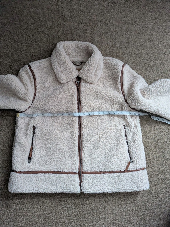 BEARPAW LADIES' MOTO SHEARLING JACKET CREAM SZ XXL | eBay