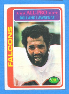 1978 Topps #490 Rolland Lawrence EXMT+ Falcons | eBay