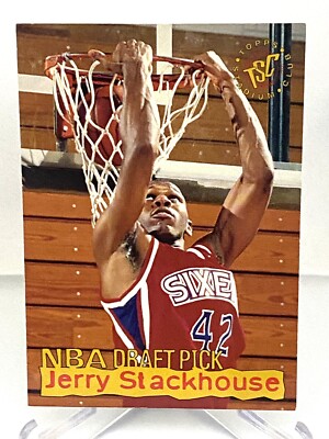 1995-96 Topps Stadium Club - NBA Draft Picks #3 Jerry Stackhouse Rookie ...