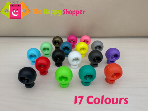 Toggle Stoppers Cord Lock Plastic Spring Loaded Adjusters Drawstring 1 ...