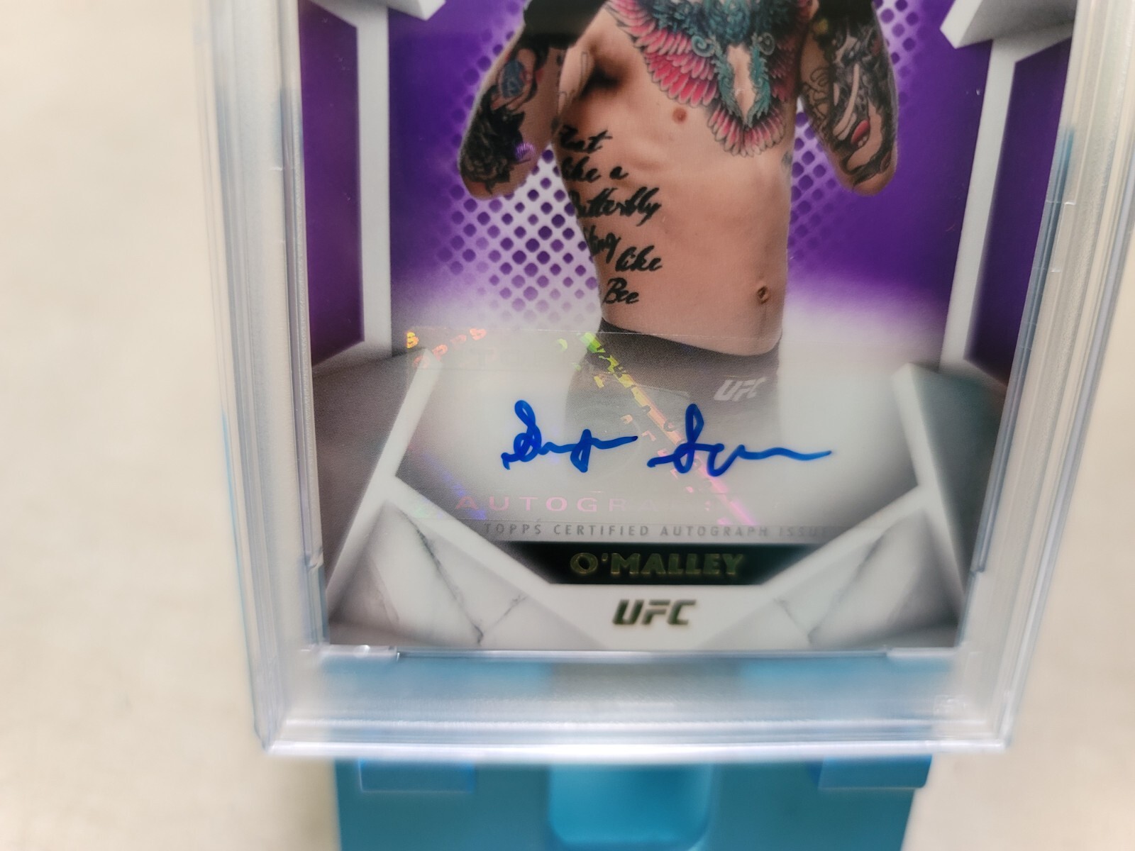 2020 Sean O’Malley Topps UFC Striking Signatures Auto Purple /99 PSA 10 ...