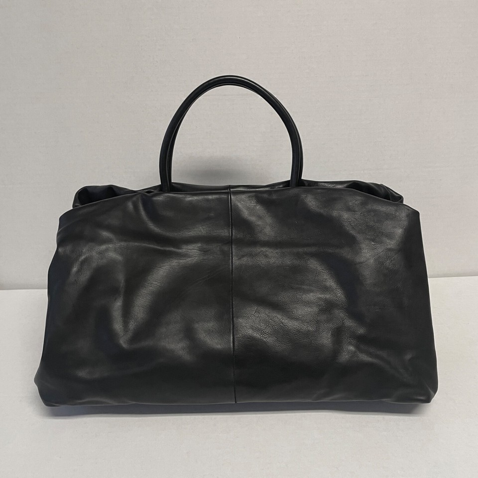 THE ROW Elio Bourse Bag in Black Leather | eBay