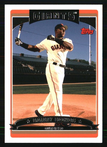 Barry Bonds 2006 Topps #100 BASEBALL Card | eBay