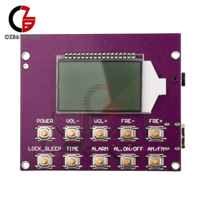 FM Radio Module DIY Wireless Receiver LCD Display Electronic Learning ...