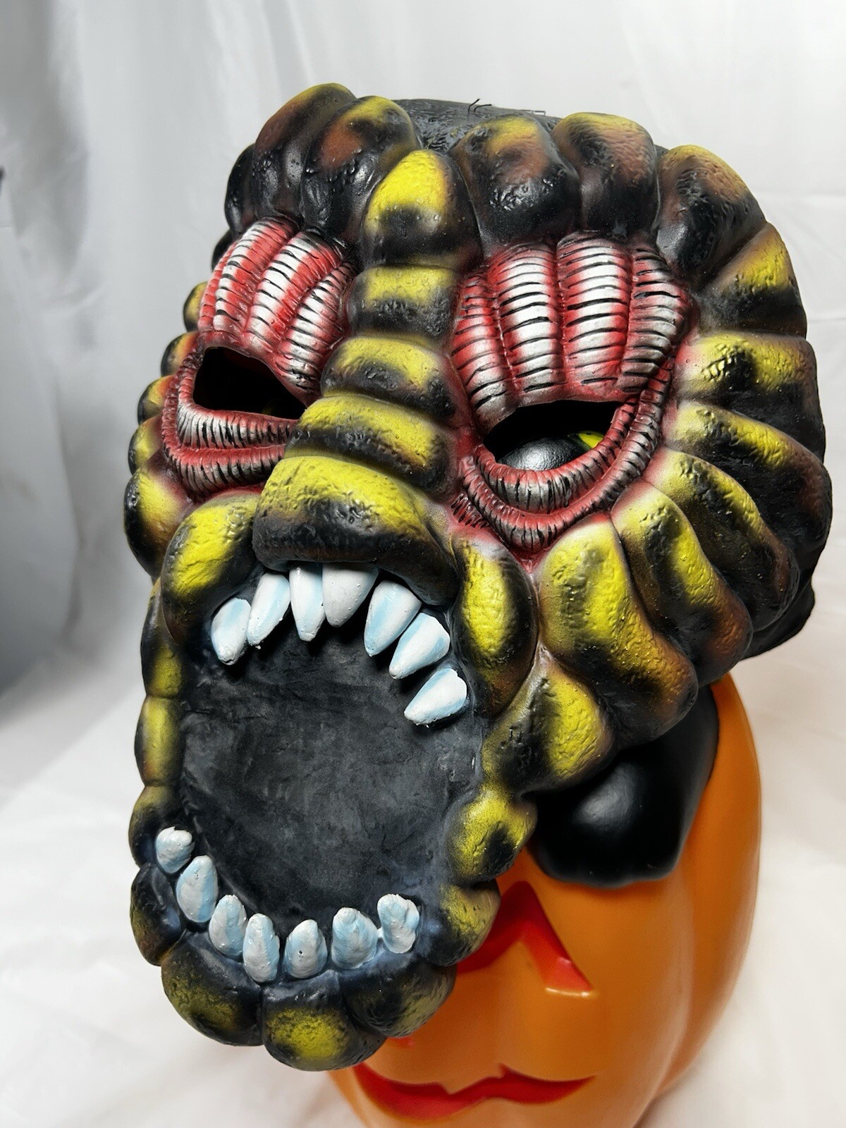 Vintage Rubies rubber alien monster mask Yellow Red B… - Gem