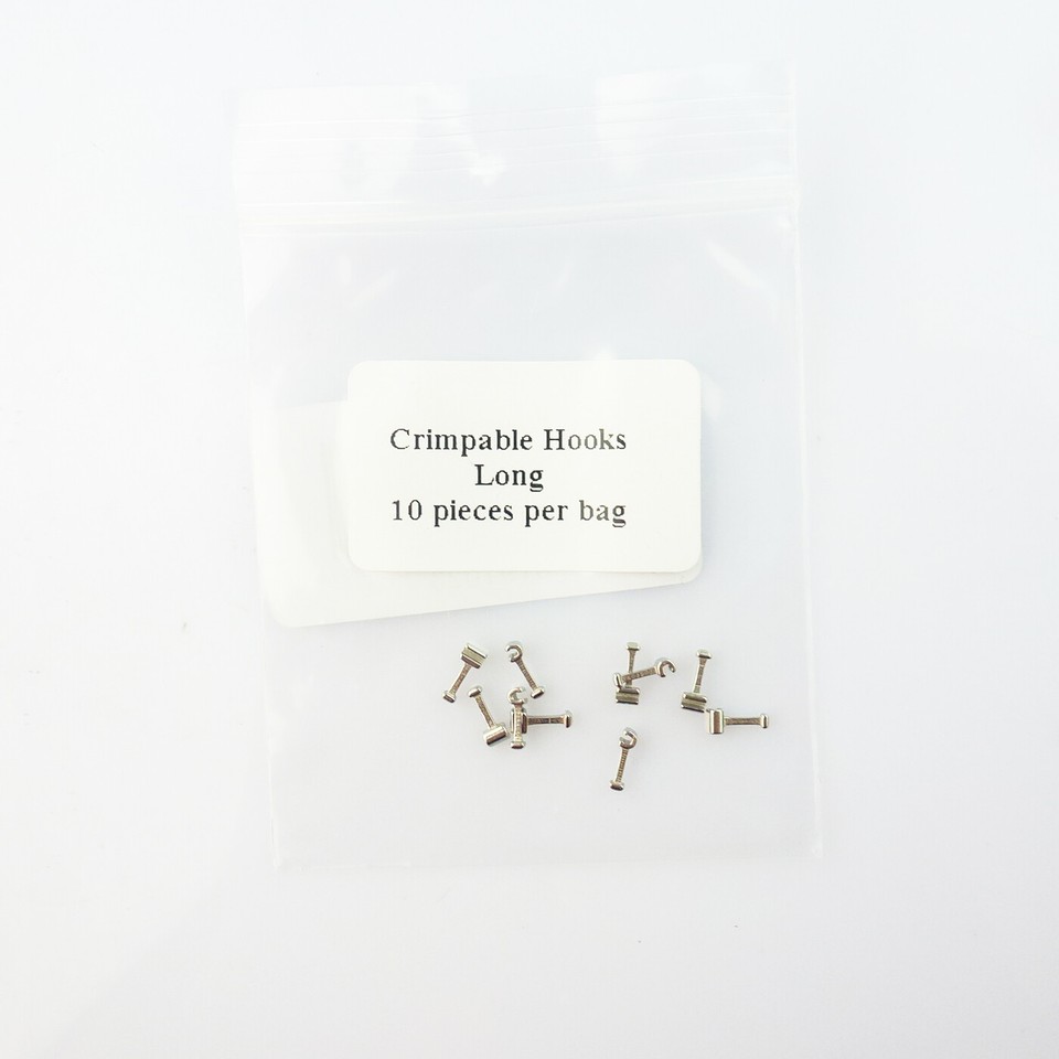 10pc Dental Stops Orthodontic Crimpable Hooks Short/Long/Left Cross ...
