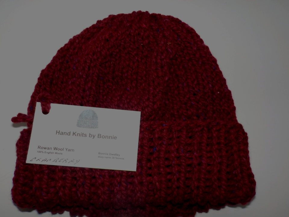 Hand Knit - Rowan 100% Wool Tweeds + - Hat/Watch Cap/Beanie - 2 sizes 9 ...
