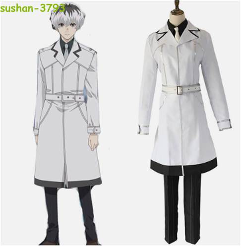 Kaneki Ken Tokyo Ghoul Cosplay Costumes Uniform Full Set Suits Party ...
