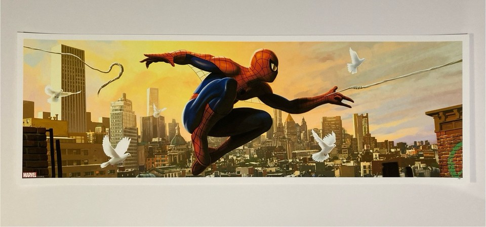Spider-Man "Spider-Scape" Version C Print Pablo Olivera Bottleneck ...
