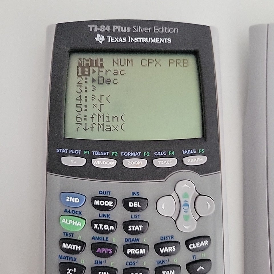 Texas TI-84 Plus Silver Edition Graphing Calculator Tested Works See ...