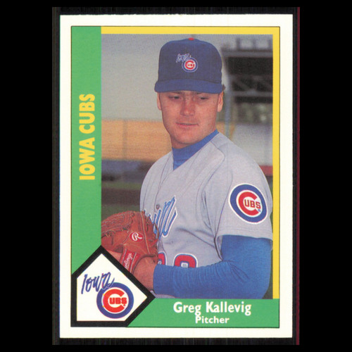 Greg Kallevig #79 1990 CMC Minor League Iowa Cubs Baseball Card MLB NM ...